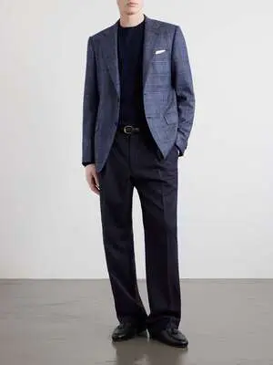 Caruso Norma Checked Wool Blazer