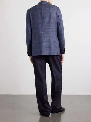 Caruso Norma Checked Wool Blazer