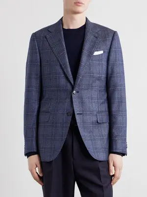 Caruso Norma Checked Wool Blazer