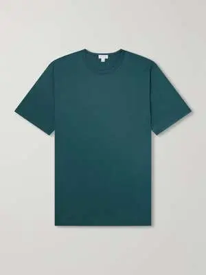 Sunspel Slim-fit Cotton-jersey T-shirt - Green