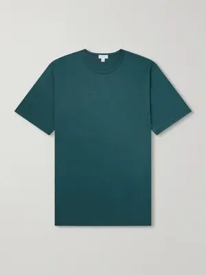 Sunspel Slim-fit Cotton-jersey T-shirt - Green