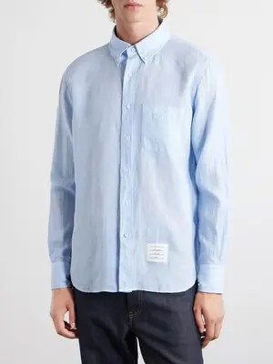 Thom Browne Garment-dyed Linen Shirt