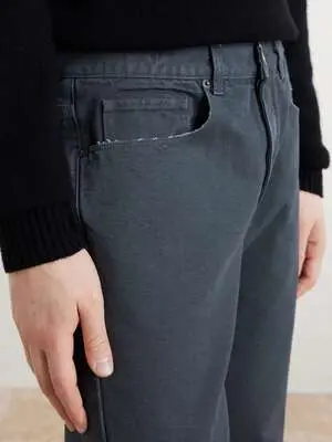 Massimo Alba Oceano Straight-leg Cotton Trousers