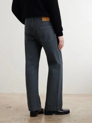 Massimo Alba Oceano Straight-leg Cotton Trousers