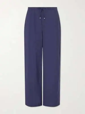 Loewe Paula's Ibiza Straight-leg Cotton-blend Drawstring Trousers