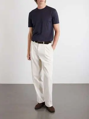 Zegna Cotton-jersey T-shirt - Navy