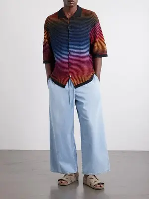 Loewe Paula's Ibiza Wide-leg Drawstring Jeans