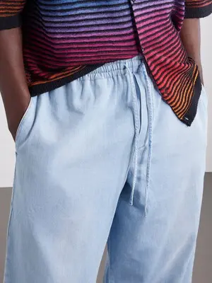 Loewe Paula's Ibiza Wide-leg Drawstring Jeans