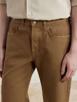 Massimo Alba Oceano Straight-leg Cotton Trousers