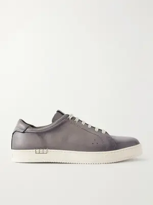 Berluti Playtime Venezia Leather Sneakers - Gray