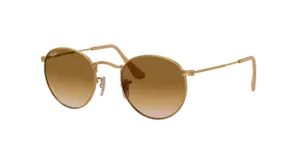 Ray-ban Ray-Ban Round Metal Sunglasses Light Brown Gradient