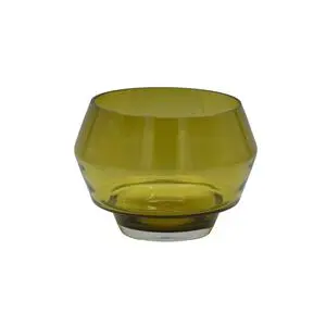 AN&ANGEL Translucent Cube Deco Olive Bowl - Green