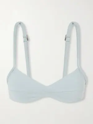 HAIGHT. Monica Stretch-jersey Bikini Top - Blue