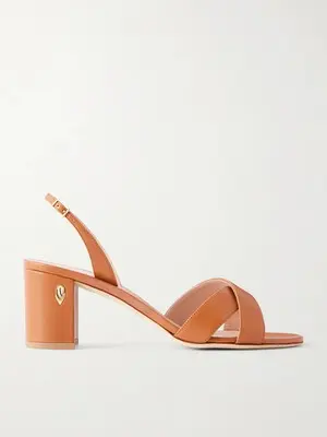Jennifer Chamandi Leonardo 65 Leather Sandals - Brown