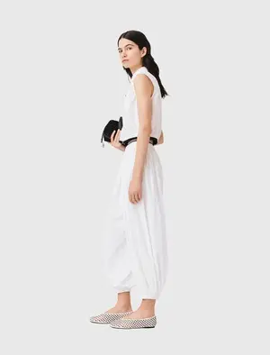 Maje Cropped Sleeveless Shirt