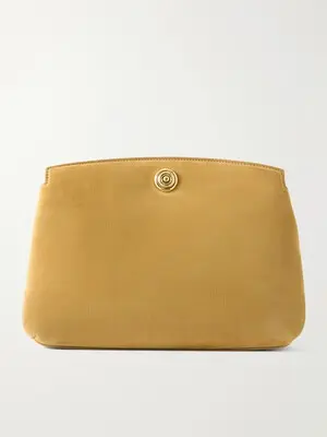 LIFFNER Pushlock Suede Clutch - Neutrals