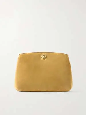 LIFFNER Pushlock Suede Clutch - Sand