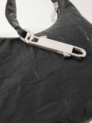 Rick Owens Disco Gemini Crinkled-leather Shoulder Bag