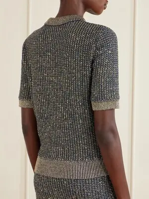 Balmain Embellished Tweed Sweater - Multi