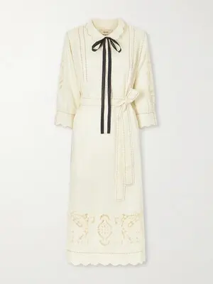 Vita Kin Samarkand Belted Midi Dress - Neutrals
