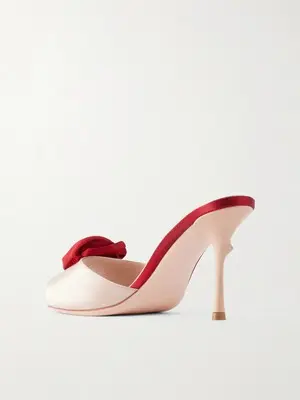 ROGER VIVIER Epine Rose 85 Twill-trimmed Satin Sandals - Pink