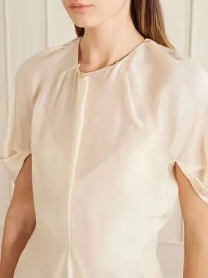 Khaite Ria Silk-blend Midi Dress