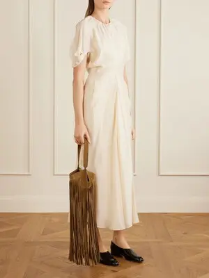 Khaite Ria Silk-blend Midi Dress