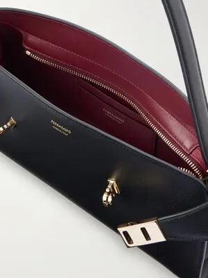 FERRAGAMO Hug Leather Shoulder Bag