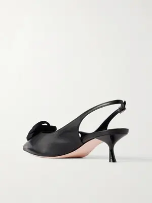 ROGER VIVIER I Love Vivier Roses Slingback Pumps - Black