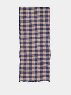 Maison De Vacances Bourdon Vintage Vichy Tablecloth - Blue