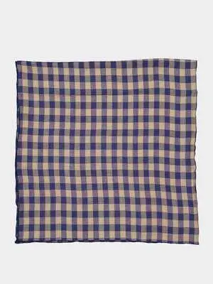 Maison De Vacances Bourdon Vintage Vichy Tablecloth - Blue