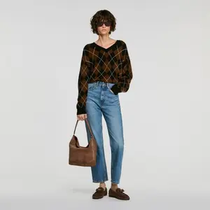 Sandro Tangoso Suede Bucket Bag - Brown