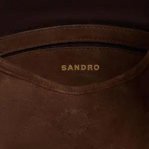 Sandro Tangoso Suede Bucket Bag - Brown