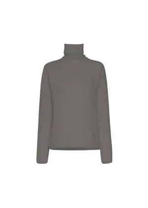 Lapointe Cashmere Silk Turtleneck - Steel