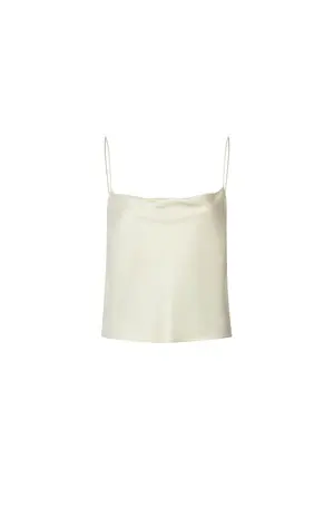 Lapointe Satin Bias Cami - Cream