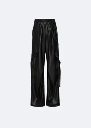 Lapointe Stretch Faux Leather Utility Pant - Black