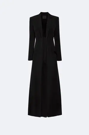 Lapointe Matte Crepe And Georgette Combo Jacket
