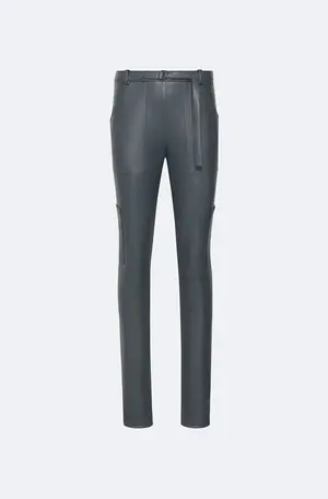 Lapointe Stretch Faux Leather Split Hem Legging
