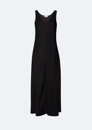 Lapointe Satin Bias Maxi Dress - Black