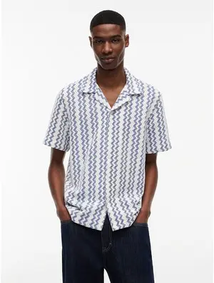 Tommy Hilfiger Open Weave Camp Shirt