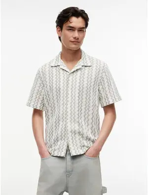 Tommy Hilfiger Open Weave Camp Shirt