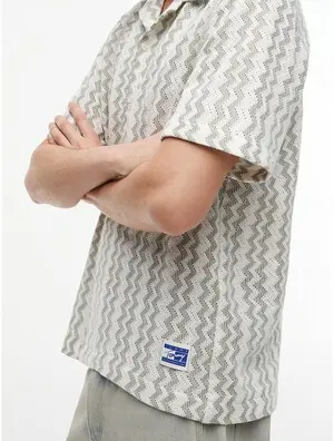 Tommy Hilfiger Open Weave Camp Shirt