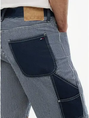 Tommy Hilfiger Striped Denim Utility Short
