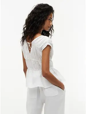 Tommy Hilfiger Sleeveless Smocked Top