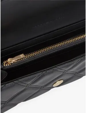 Tommy Hilfiger Quilted Chain Strap Flap Wallet