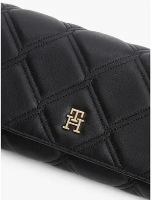 Tommy Hilfiger Quilted Chain Strap Flap Wallet