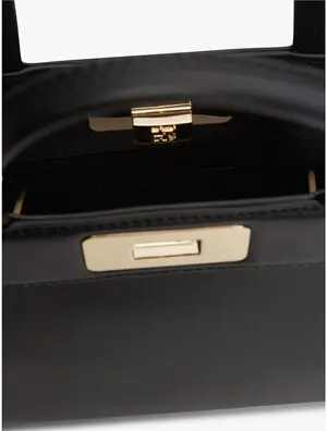 Tommy Hilfiger Monogram Turnlock Mini Satchel Bag