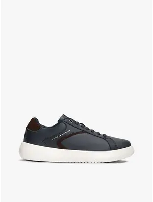 Tommy Hilfiger Leather Cupsole Sneaker - Navy