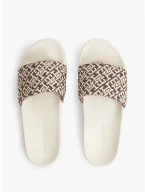 Tommy Hilfiger Jacquard Monogram Pool Slide