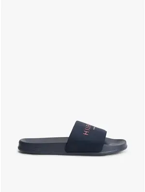 Tommy Hilfiger Club Logo Neoprene Pool Slide - Navy